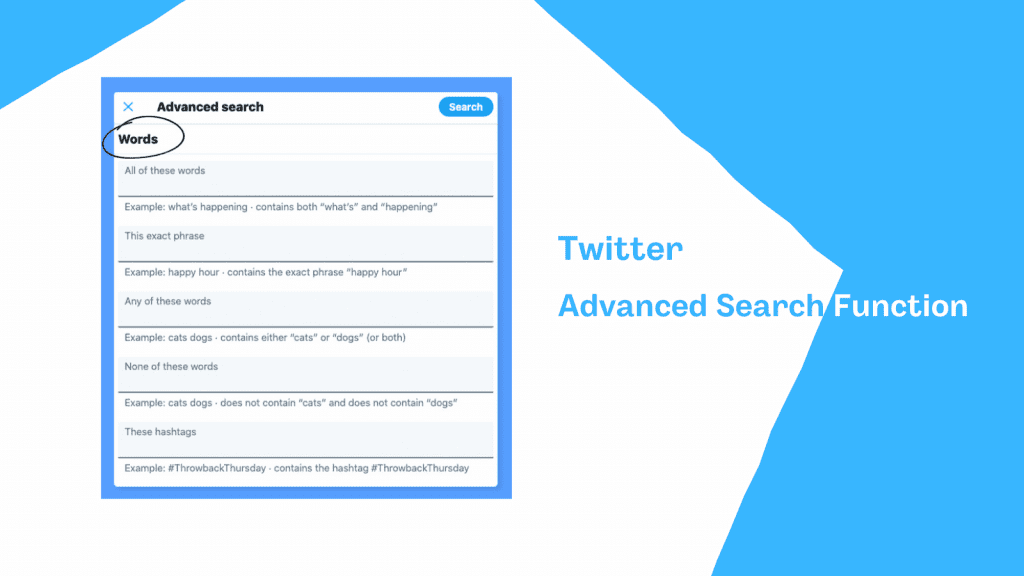 How to use Twitter Advanced Search - Tips And Tricks
