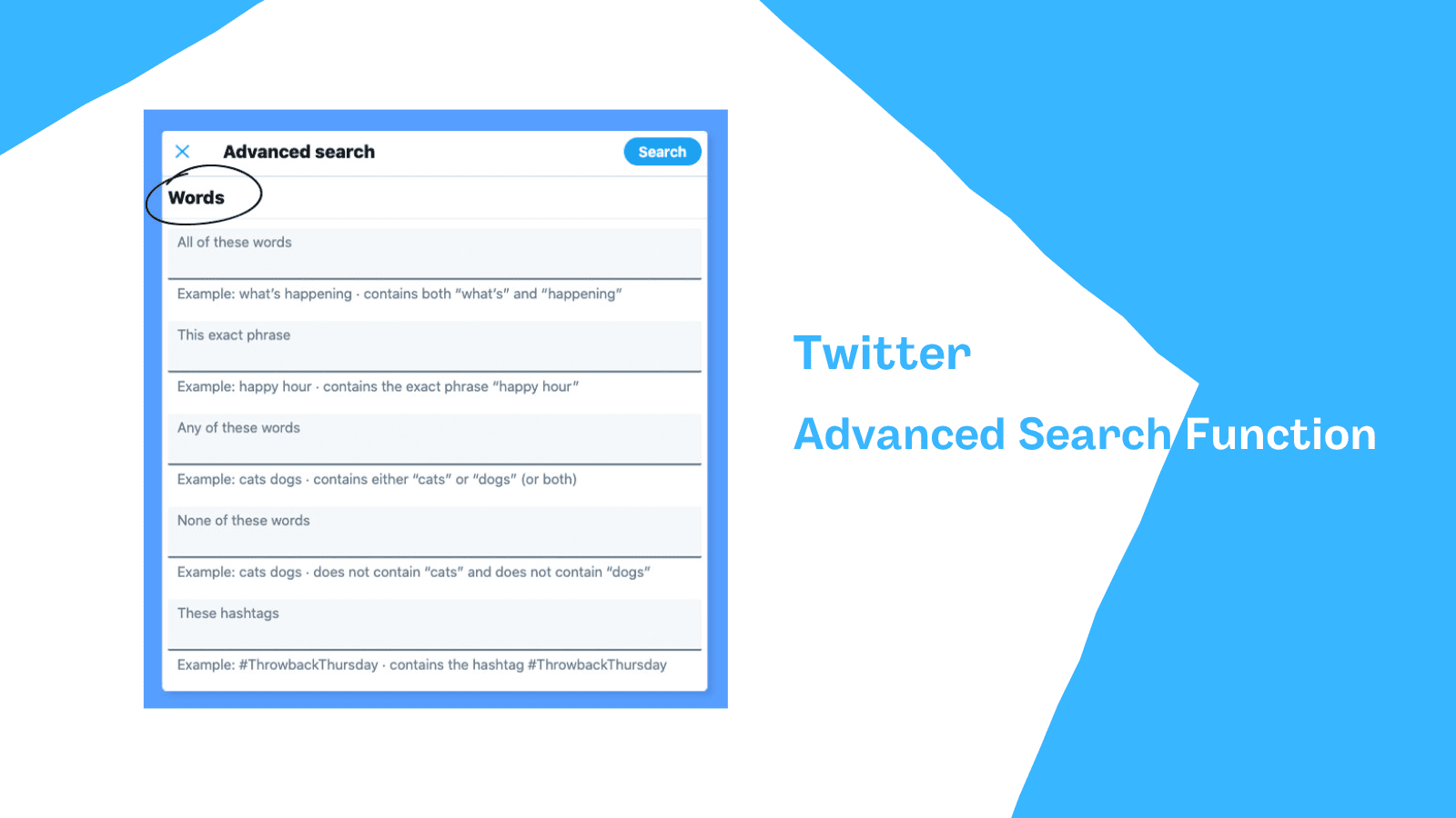 How to use Twitter Advanced Search - Tips And Tricks