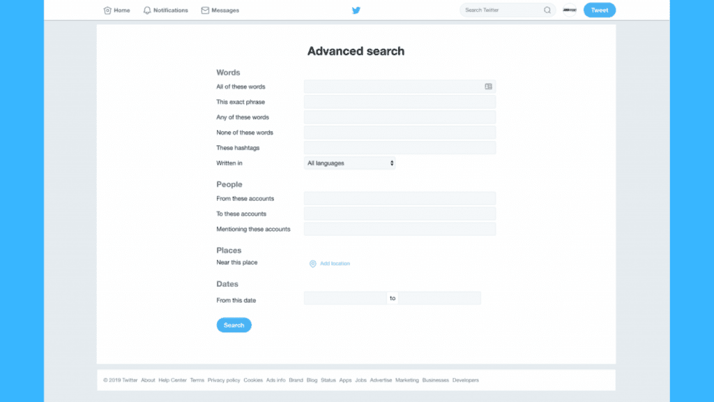 How to use Twitter Advanced Search - Tips And Tricks